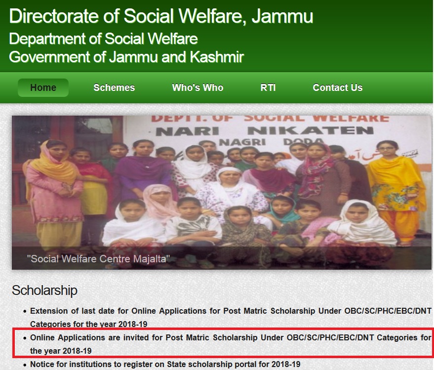 Jkdswdj jk gov in Post Matric Scholarship For OBC SC PHC EBC DNT Jkdswdj jk gov in Post Matric Scholarship For OBC SC PHC EBC DNT
