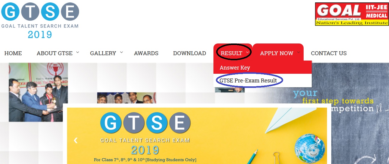 Goal Institute GTSE Pre-Exam Result 2019 : Talent Search Examination ...