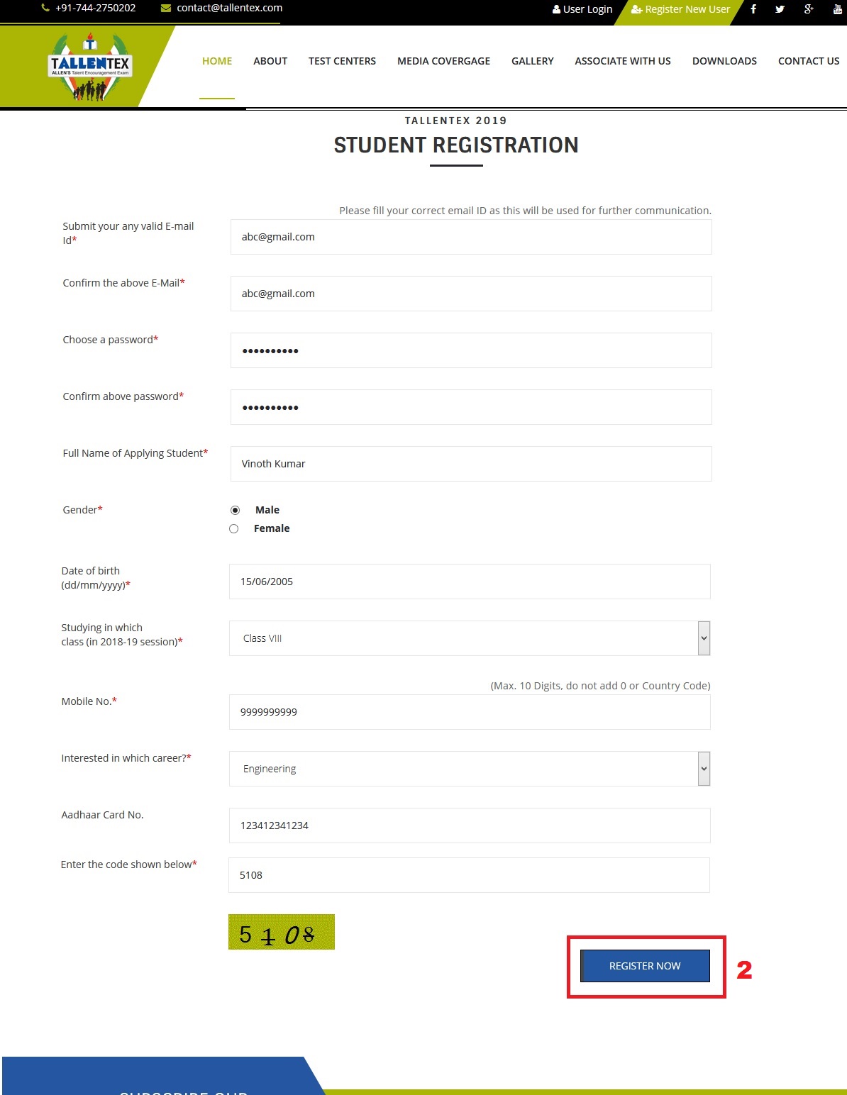 ALLEN TALLENTEX 2019 Talent Encouragement Exam & Scholarship – www ...