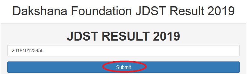 Dakshana JDST 2019 Result : Joint Selection Test – www.scholarships.net.in