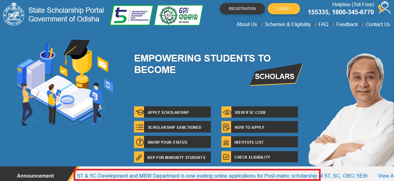 Scholarship odisha gov in Post Matric Scholarship 2020 21 For ST SC