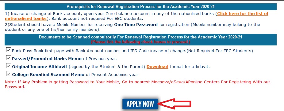 2020 21 Post Matric Scholarship Renewal